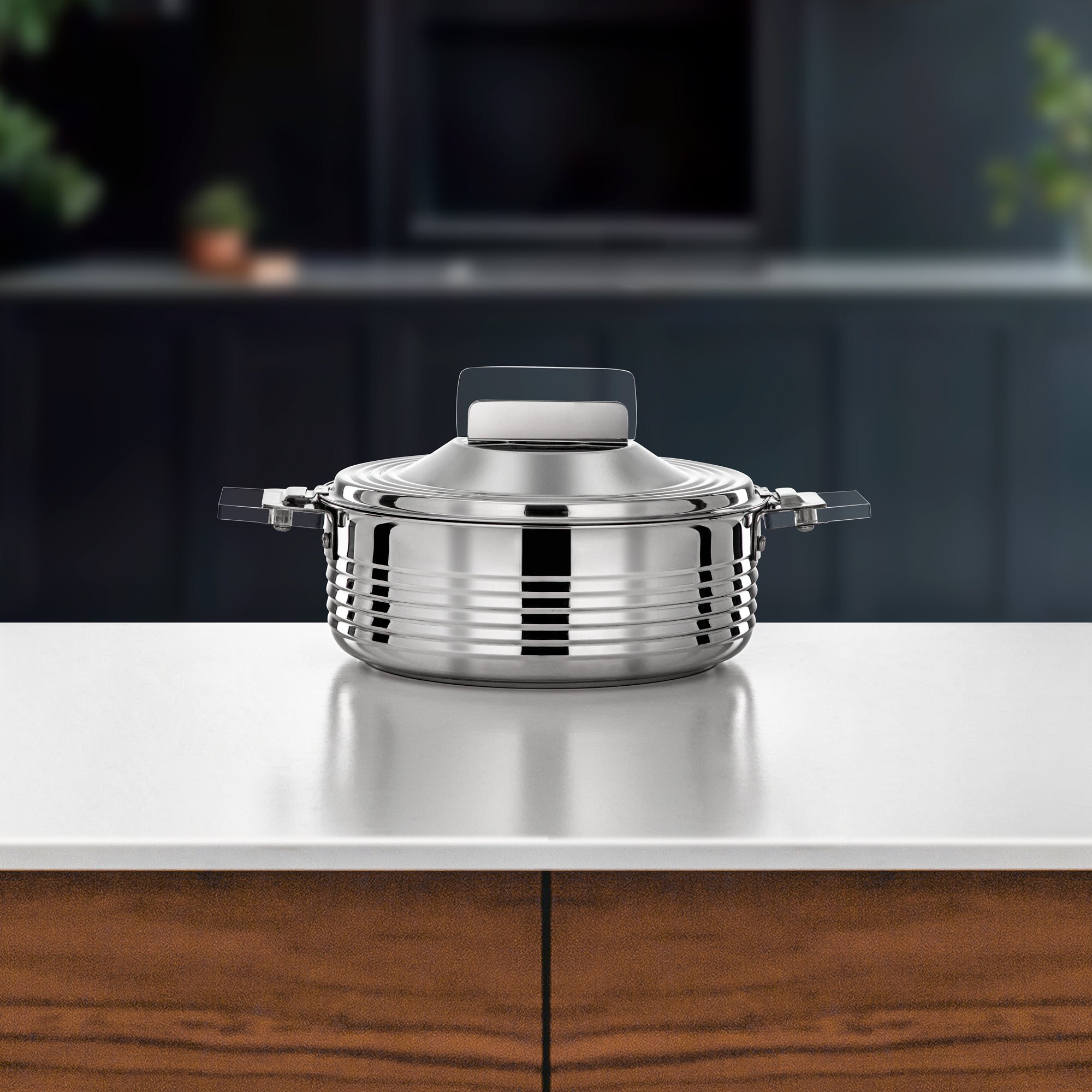 Almarjan Mahra Hot Pot Stainless Steel, Made in India, Insulated 2.5 L ...
